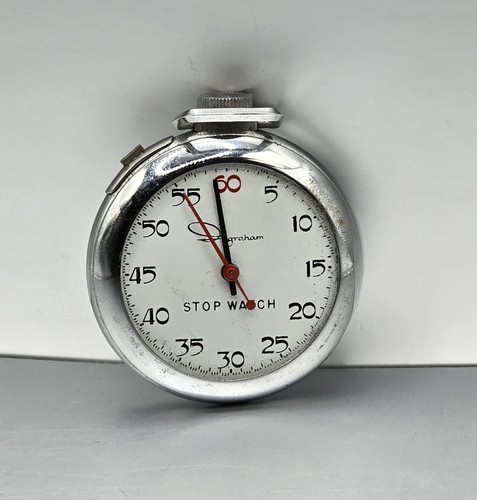 Vintage Ingraham Stopwatch Runs - Missing Crystal | eBay