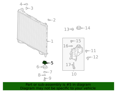 Genuine Land-Rover Radiator Lower Support LR034565 | eBay