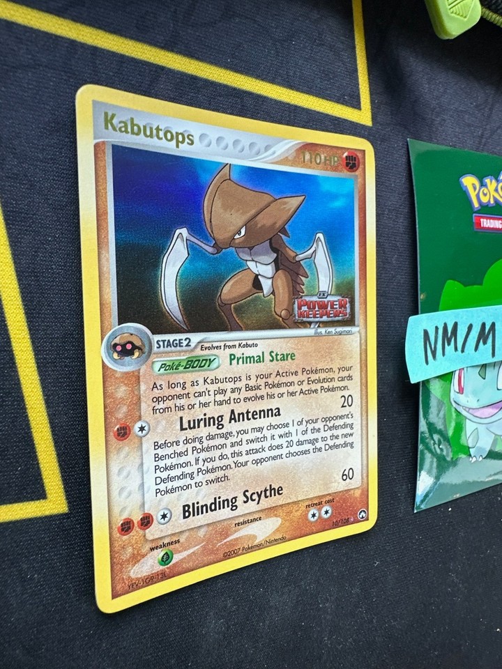 Pokemon Card Kabutops EX Power Keepers Reverse Holo Stamped 10/108 308 ...