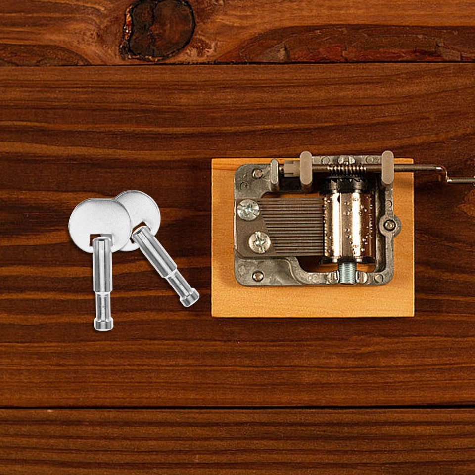 5 Pcs Music Box Keys Set Wind up Toy Mechanism Mechanical Clockwork ...