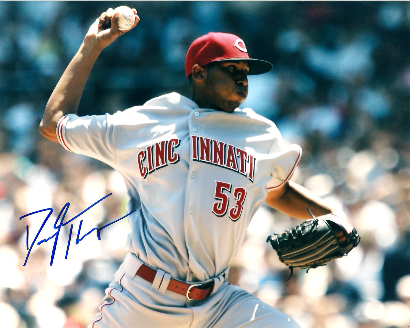 DARYL THOMPSON CINCINNATI REDS SIGNED AUTOGRAPHED 8X10 PHOTO W/COA | eBay