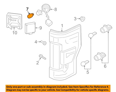 FORD OEM 13-16 Explorer-Exterior Bulb 3M7Z13466A | eBay
