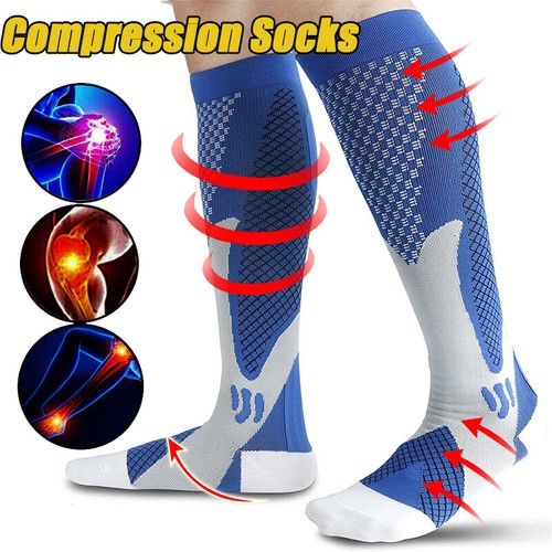 Compression Socks Stockings for Womens Mens Knee High Medical 20-30 ...