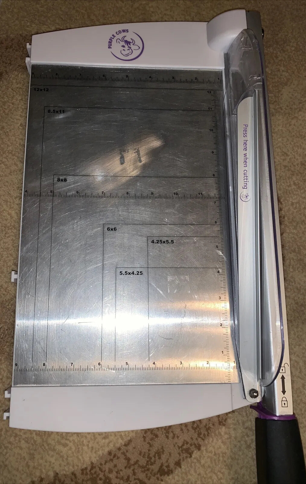 Purple Cows 2 in 1 Scrapbook Combo Craft Photos Office School Work ...