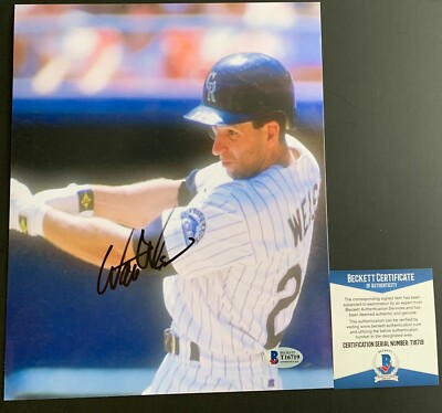 MLB Walt Weiss Signed Colorado Rockies 8x10 Photo Autograph Beckett BAS ...