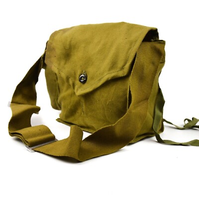 Genuine Soviet Russia Child Gas Mask Bag Olive Khaki Carrying Pouch ...
