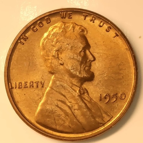 1950 P Lincoln Wheat Cent #07b Almost Uncirculated Rare Coin | eBay