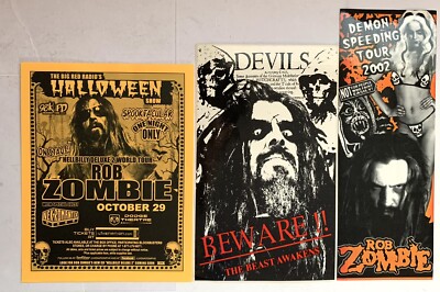 ROB ZOMBIE Promo Stickers and Flyer | eBay