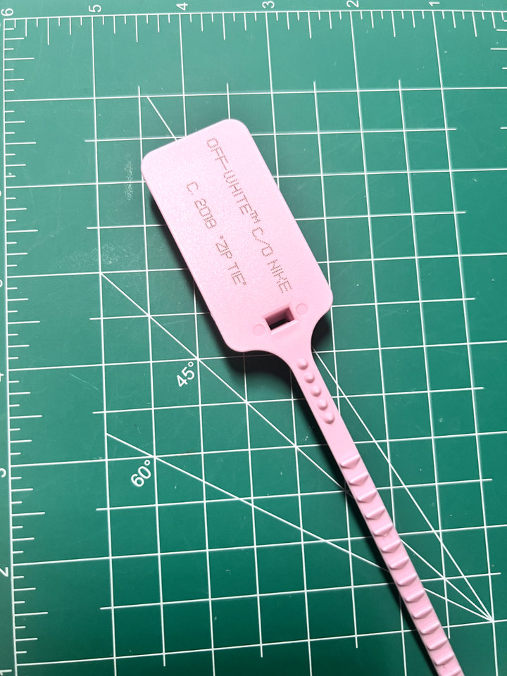“The Ten” / "The Fifty" Off-White x Nike Zip Tie Tag Replacement | eBay