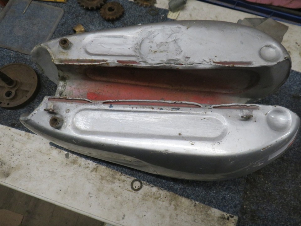 triumph 3ta 5ta t100 t90 petrol tank has been repaired | eBay UK