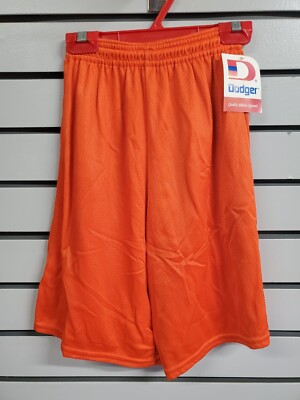 Dodger Vtg Athletic Basketball Football Gym Orange Mesh Shorts Adult ...