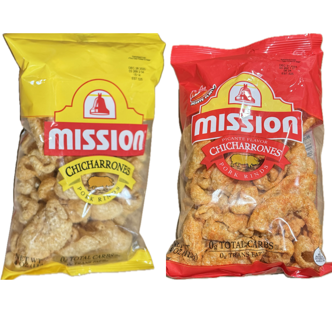 1 PACK - 4oz Mission Chicharonnes Pork Rinds - Choose Flavor | eBay