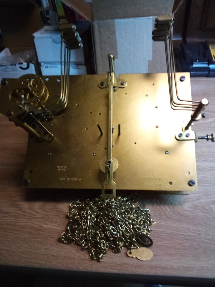 Erhard Jauch Uhrenfabrik German 3 chains Clock Movement | eBay