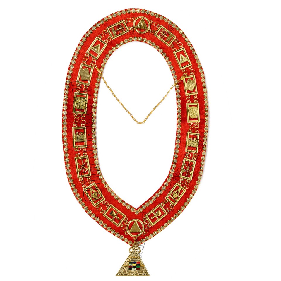 Masonic Royal Arch PHP Past High Priest Metal Chain Collar With Free ...