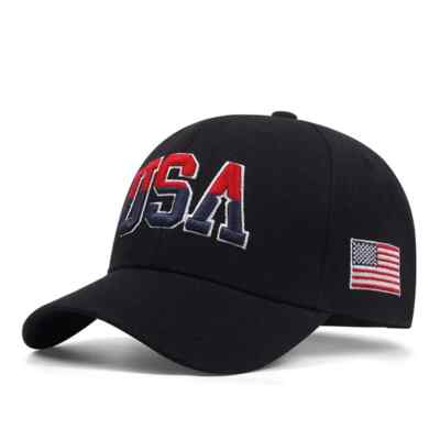 PATRIOTIC USA EMBROIDERED FLAG HAT. 3 COLORS TO CHOOSE. ADJUSTABLE ...