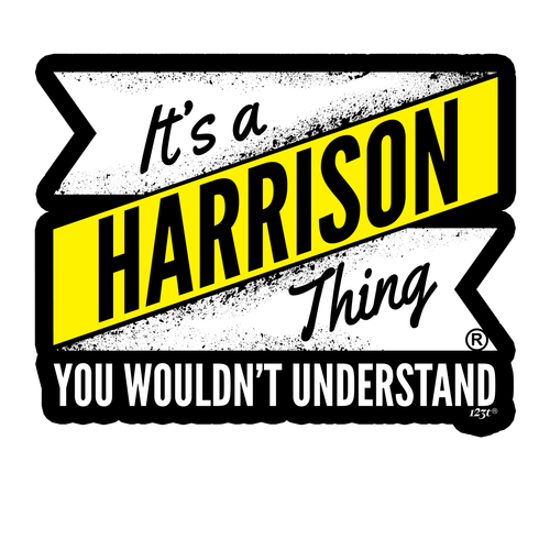 2 x Car Stickers - harrison V2 Surname Thing Decal Window Bumper Laptop ...