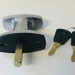 1 x NEW CARAVAN FRONT BOOT LOCK AND HANDLE NOT THREADED SUIT HUME BOOT ...
