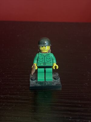 Lego Battle Brick Green Soldier Rifleman WWII US Army Minifigure | eBay