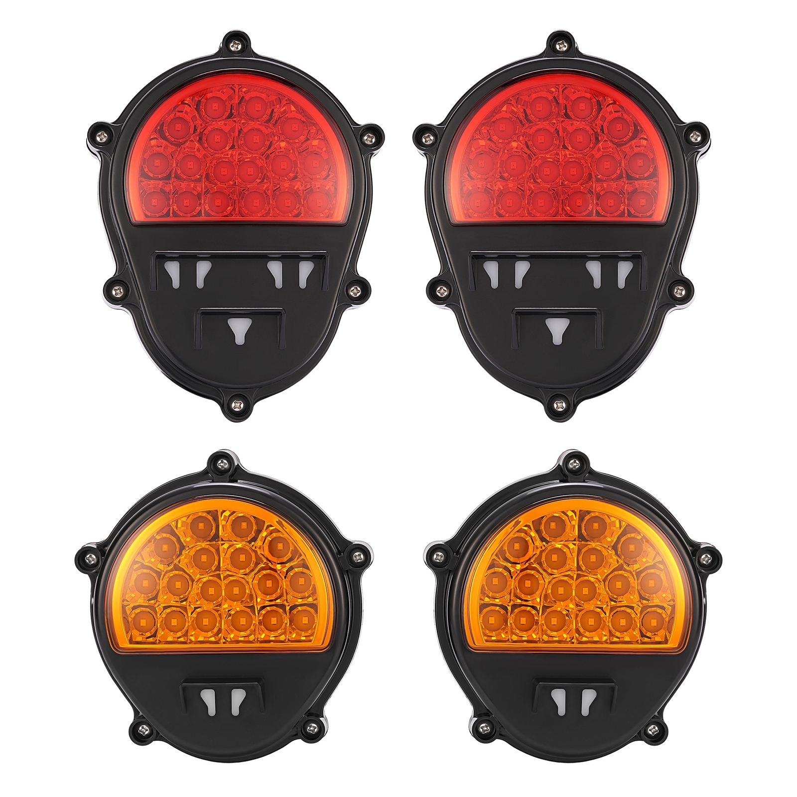 4PCS LED Brake Lights Turn Signal Lamps New For Humvee M35 M998 Left ...