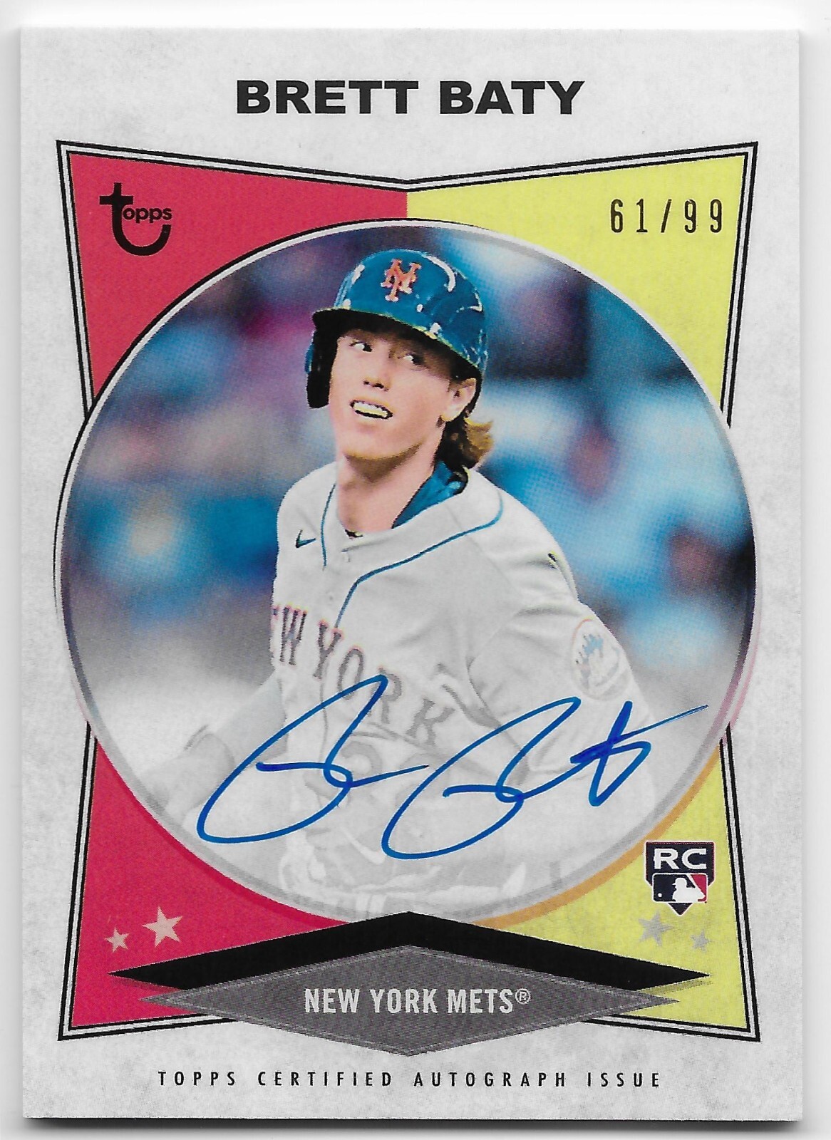 BRETT BATY 2023 Topps Brooklyn Collection RC Autograph On-Card Auto #61 ...