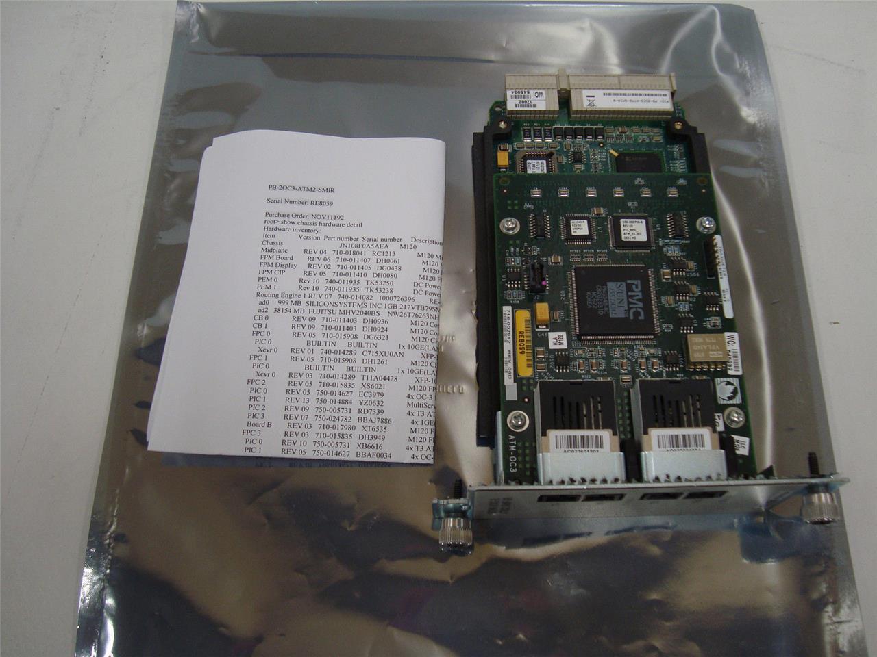 PB-2OC3-ATM2-SMIR 2-port ATM2 OC-3/STM1Juniper Networks | eBay