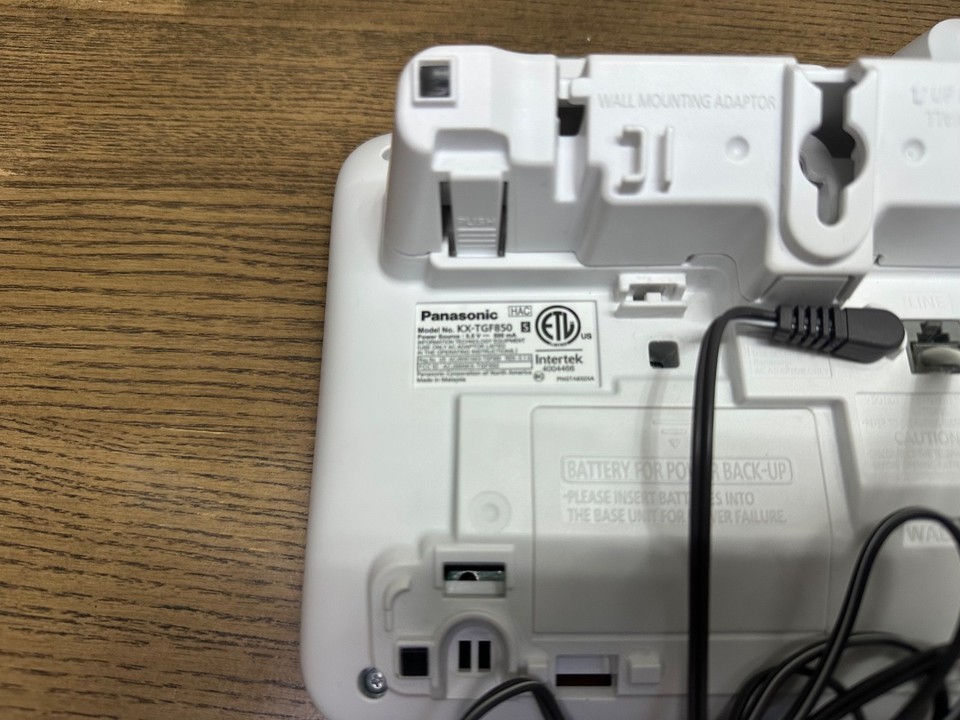 Panasonic KX-TGF850 Corded Phone Base w/ Handset & Power Adapter Caller ...