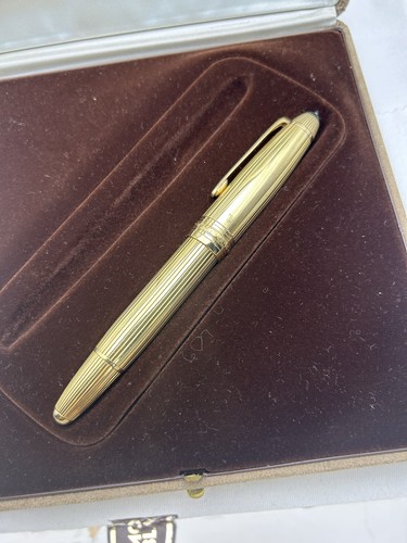 Montblanc Meisterstuck Solitaire 18K Solid Gold 146 Fountain Pen-Rare ...