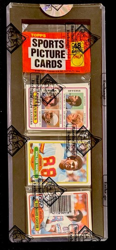 1980 Topps Football Sealed Rack Pack BBCE w Jack Ham Steelers Back ...