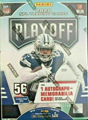 2020 NFL Panini Playoff Football Blaster Box 1 Auto or Mem card per box ...