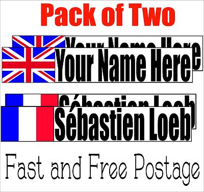 Race Car Drivers Personalized Name Sticker Formula Sprint Rally Car ...