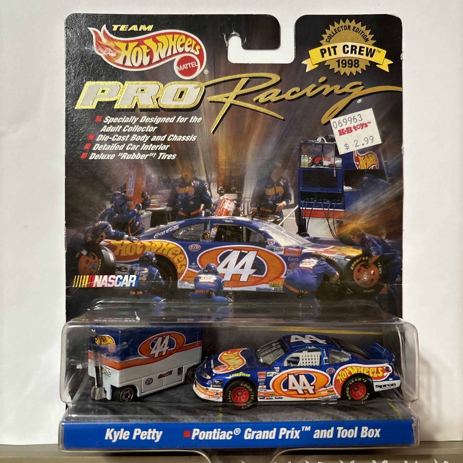 Hot Wheels PRO Racing Pit Crew 1998 Collector Edition Kyle Petty #44 ...