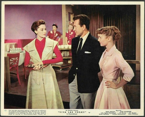 Debbie Reynolds Cyd Charisse Vic Damone Original 1964 Photo Viva Las ...