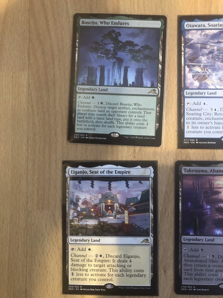 Mtg Neon Kamigawa Rare Lands Set! Boseiju Otawara | eBay
