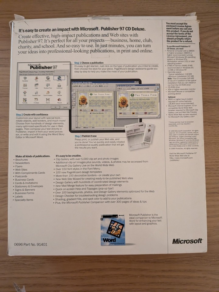 Microsoft PUBLISHER 97 CD-ROM With Key. Complete with big box. | eBay UK