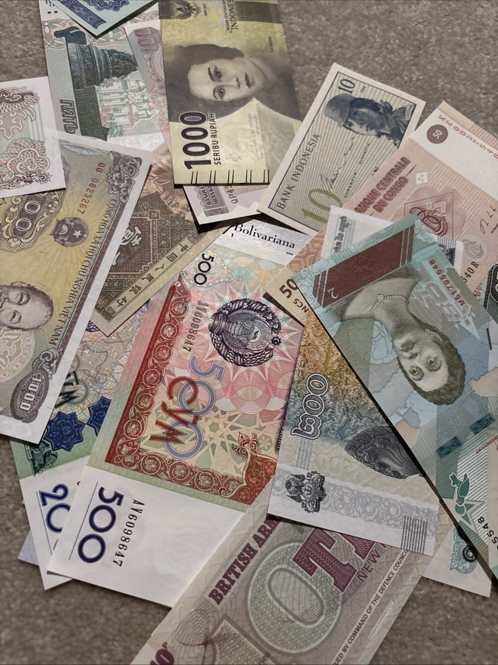 (New) Job Lot Of 20 Banknotes Foreign Currency Of The World NEW UNC ...