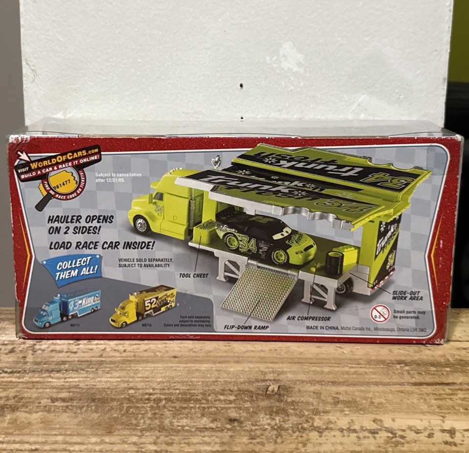 Disney Pixar Cars Race O Rama Trunk Fresh Hauler Mattel | eBay