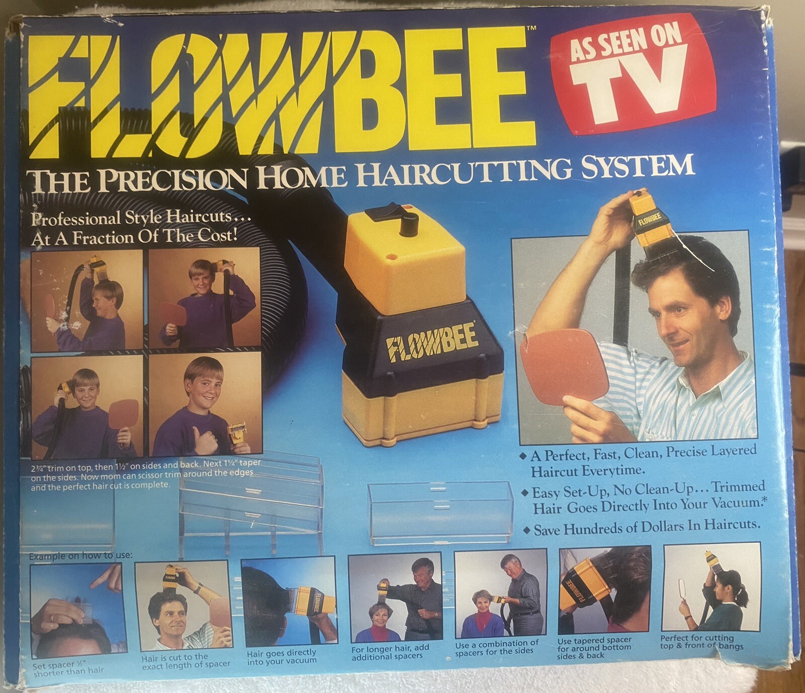 Flowbee Haircutting System In Box 1993 Original Tested Working ...