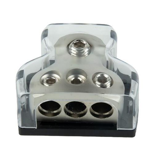 Durable Nickle Plated 3 Way Distribution Block Car Audio Power Splitter ...