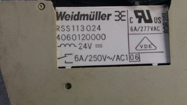 Weidmuller Rss113024 Relay With Mrs 24vdc 1co Terminal Block for sale ...