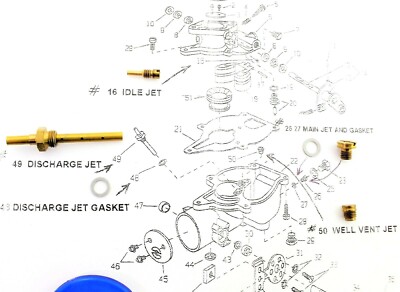 ZENITH Carburetor Jet Kit fit Wisconsin VH4 VH4D L63BT L63AV-2 LZ63-16 ...