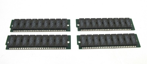 Lot of 4 MITSUBISHI MH1M09B0J-8 1MB SIMM 30-pin RAM Memory With Parity ...