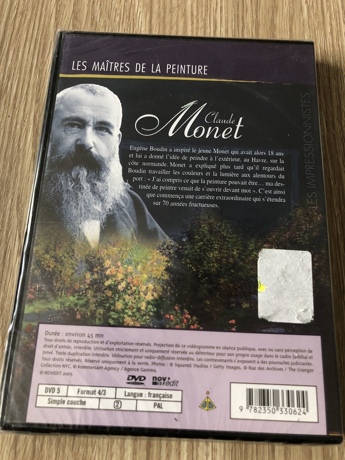 CLAUDE MONET LES MAÎTRES DE LA PEINTURE LES IMPRESSIONNISTES DVD NEUF ...