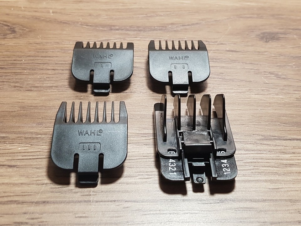 Genuine Wahl Trimmer Blade Guard Beard Stubble Comb Set + 6 Position ...