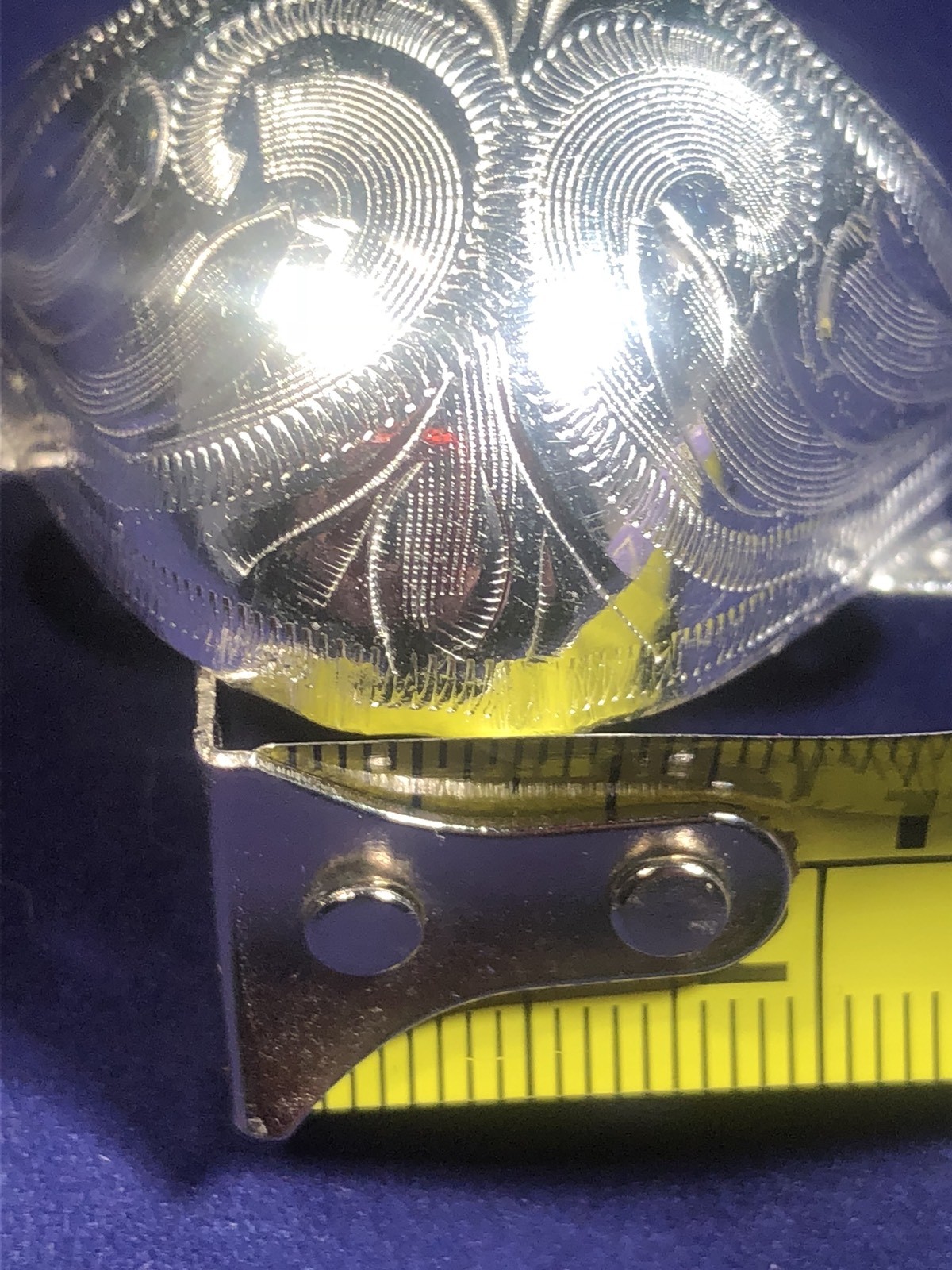 New Western Cowboy Boot Toe Tip Rand Silver Engraved - Small - Pair ...