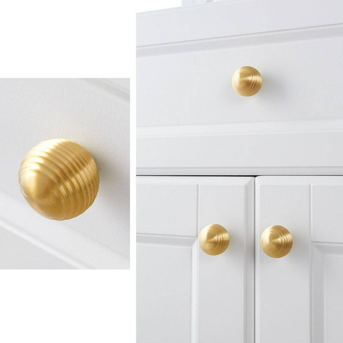 Solid Brass Ball Knobs Kitchen Knobs Pulls Drawer Knobs Dresser Pull Knobs | eBay