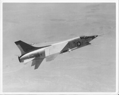 U.S. NAVY F8U-3 CRUSADER III ALL-WEATHERED FIGHTER 8" X 10" B/W ...