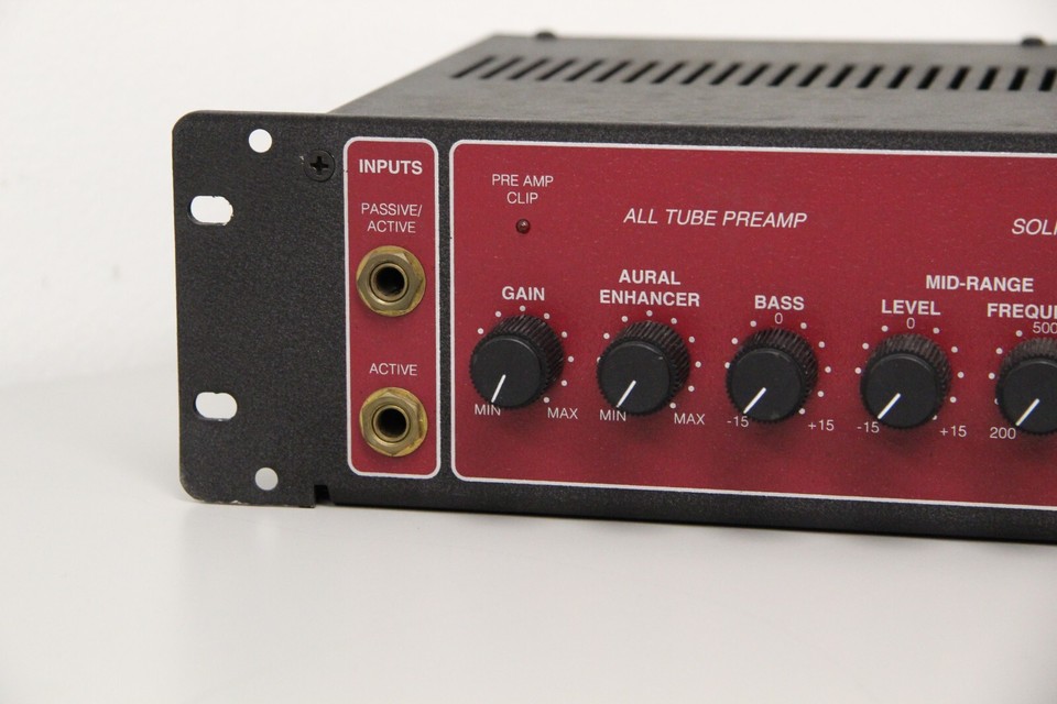 Vintage Red SWR Engineering Bass 350 Rack Mount Amplifier Noisy/Crunchy ...