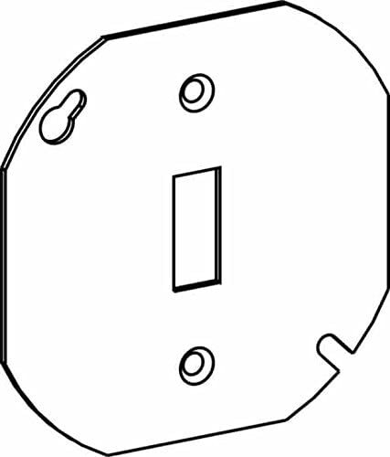 Orbit 4RC-TS Electric Box Cover Flat Toggle Switch Opening Steel (50 pc ...