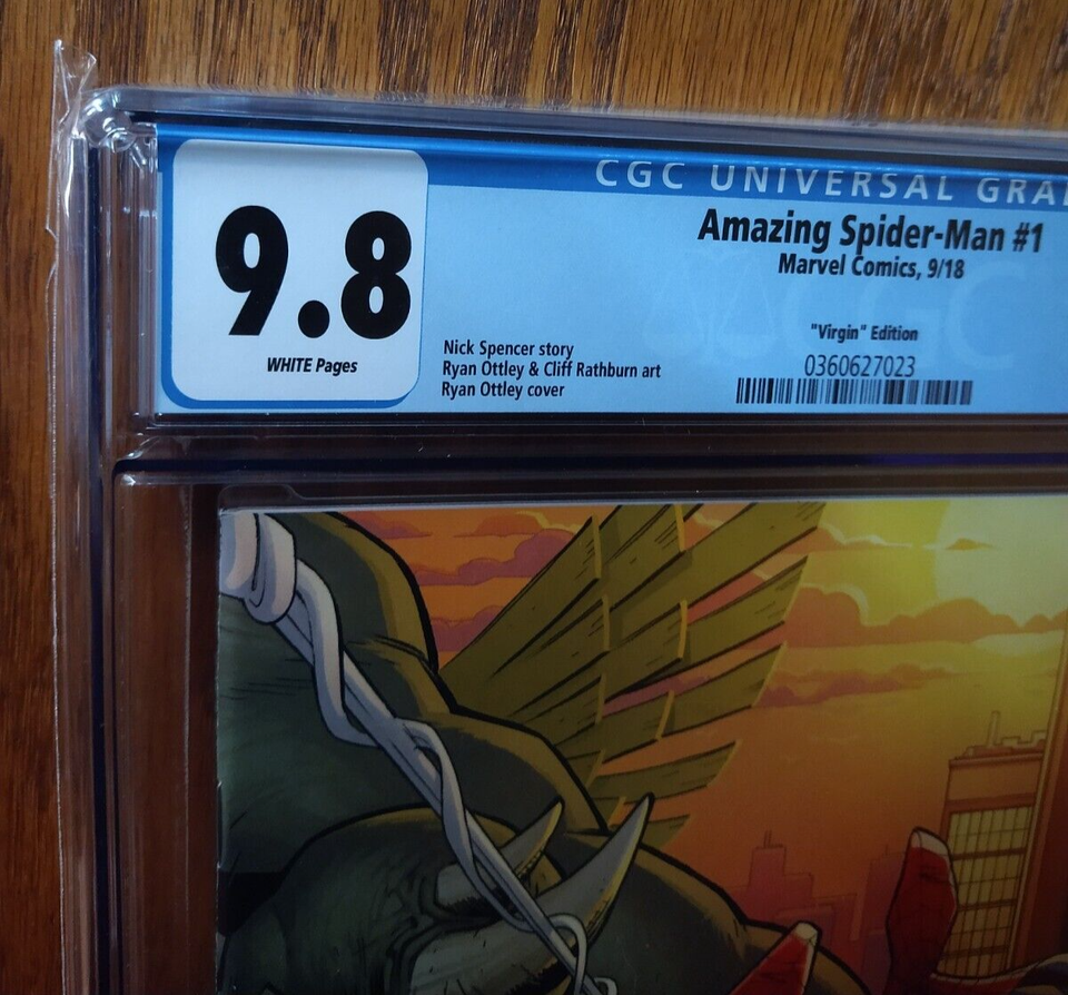 Amazing Spider-Man #1 (Marvel, 2018) CGC 9.8, Virgin Edition, Wrap ...