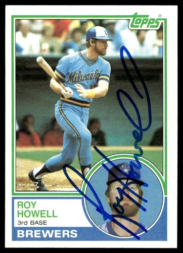 1983 Topps Baseball Roy Howell Auto Milwaukee Brewers #218 Signed | eBay